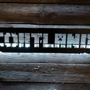 Personalized Minecraft Inspired Name / Screen Name LED Sign, Mine Craft ...