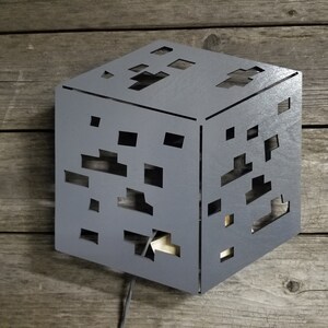 Minecraft Diamond Ore Wall Night Light, Wall Art, Mine Craft Video Game ...