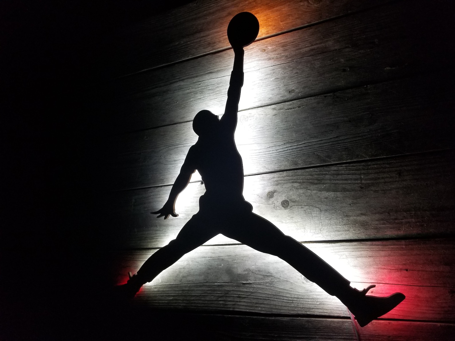 XL Michael Jordan Jumpman Wall Art Back Lit Sign - Etsy