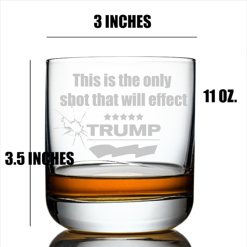 Trump Whiskey Glass - Etsy