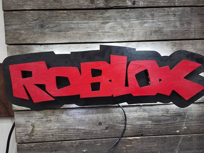 Roblox 2 Gaming LED Sign Video Game Art Game Room Décor - Etsy