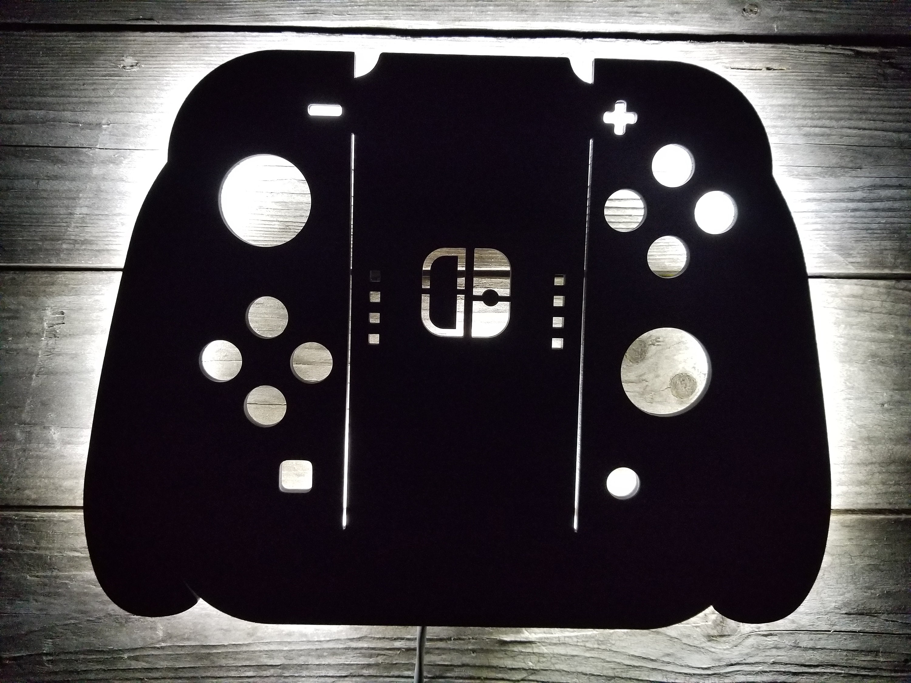 Nintendo Switch Game Controller Backlit sign Wall Art Video | Etsy