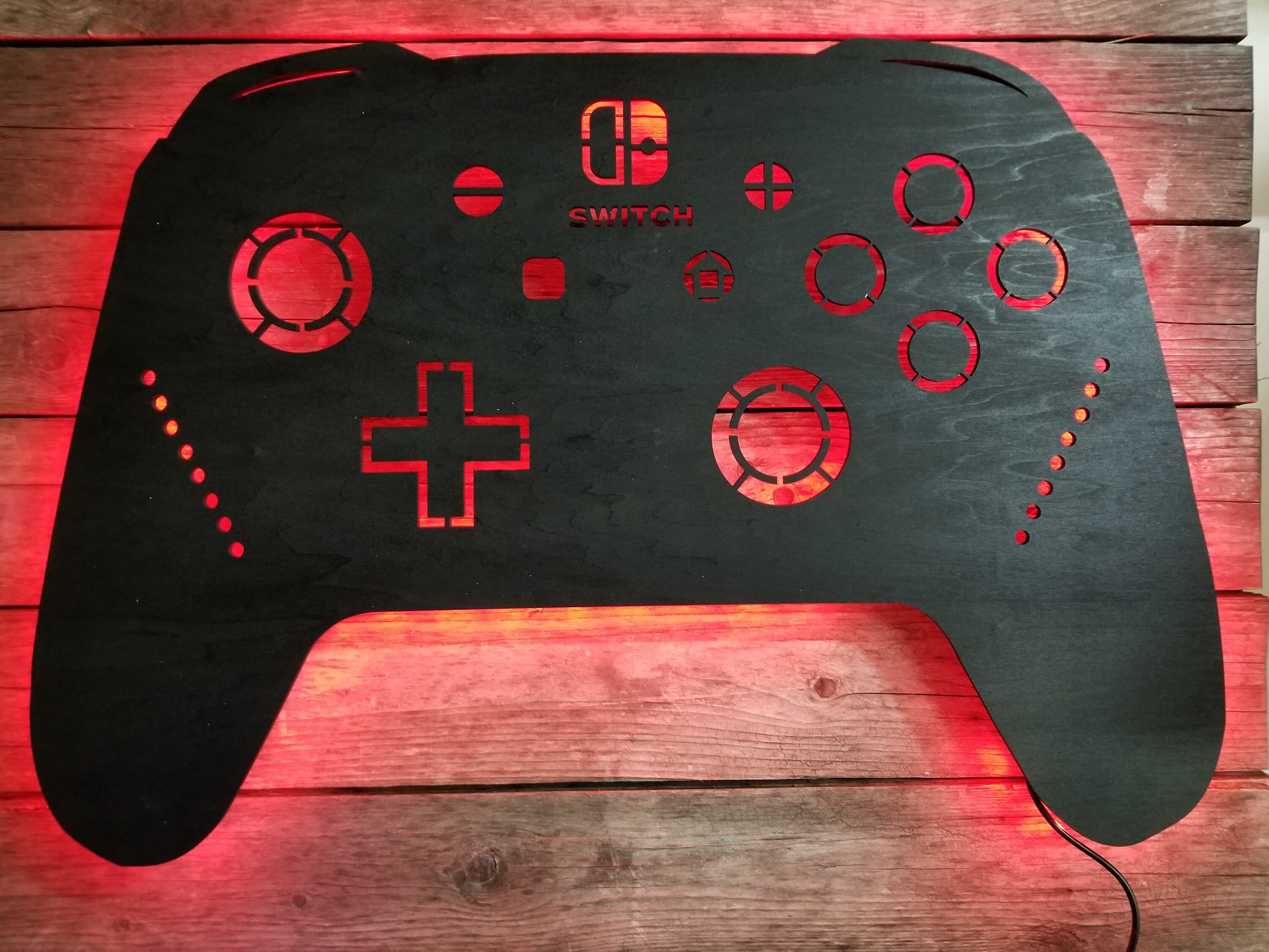 Nintendo Switch Pro Game Controller Back Lit Sign Game Room - Etsy