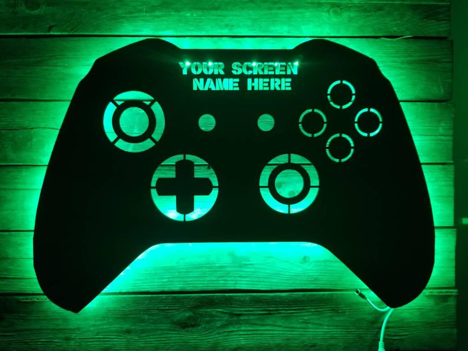 XBOX Inspired Game Controller Back Lit Sign Personalized - Etsy