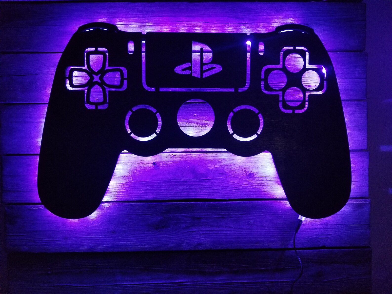 XXL sized Playstation 4 Game Controller Backlit sign Wall | Etsy