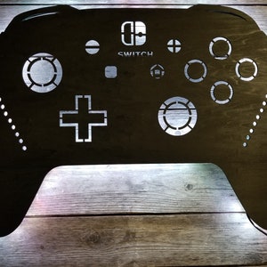 Nintendo Switch Pro Game Controller, Back Lit Sign, Game Room Decor ...