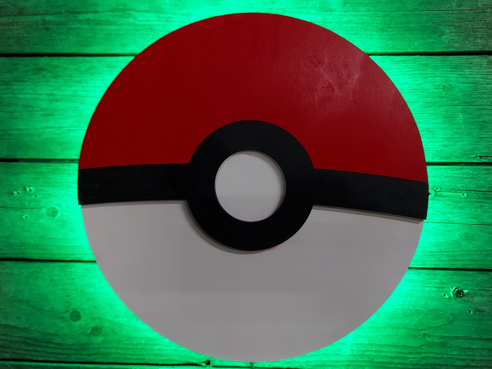 Pokemon Pokeball wall art room decor LED back lit night | Etsy