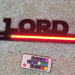 Lightsaber Sign With Custom Name & Neon Light Star Wars Darth Vader Obi ...