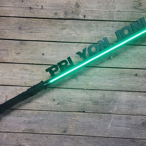 Lightsaber Sign With Custom Name & Neon Light Star Wars Darth Vader Obi ...