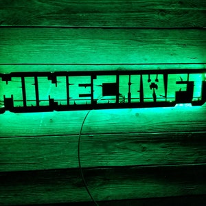 XL Minecraft Inspired Wall Art, Mine Craft Video Game Art, Game Room ...