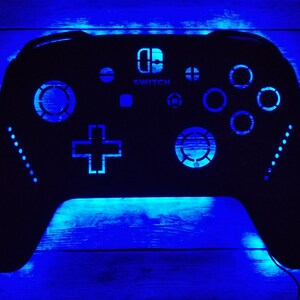 Nintendo Switch Pro Game Controller, Back Lit Sign, Game Room Decor ...