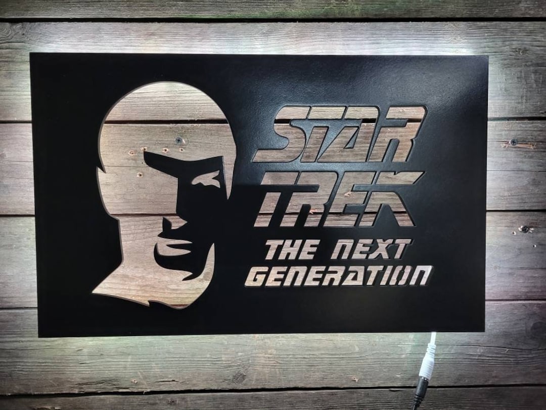 LED Backlit Star Trek Sign, Starfleet Insignia, Game Room Decor - Etsy