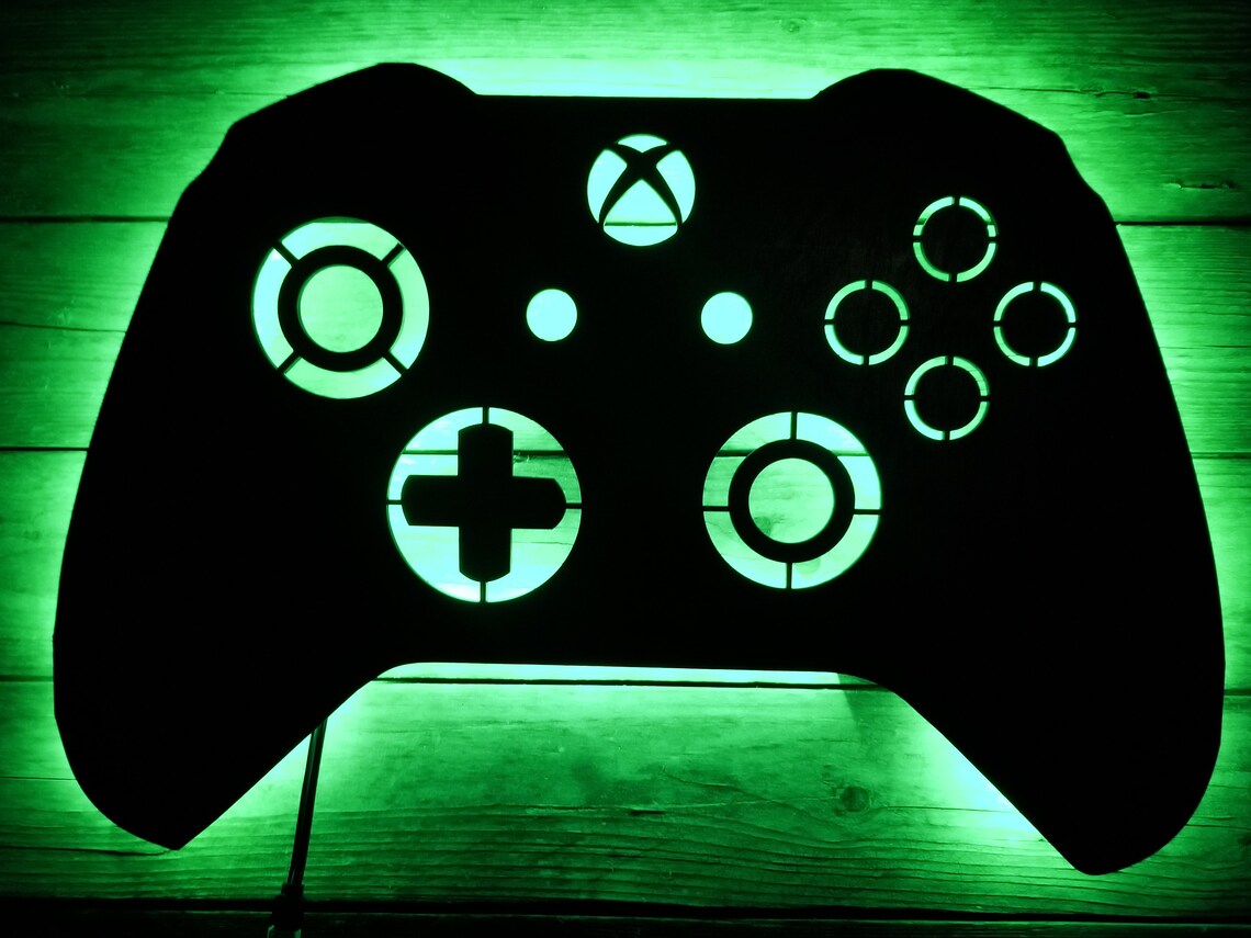 XXL Sized Led XBOX Game Controller Back Lit Sign Game Room | Etsy