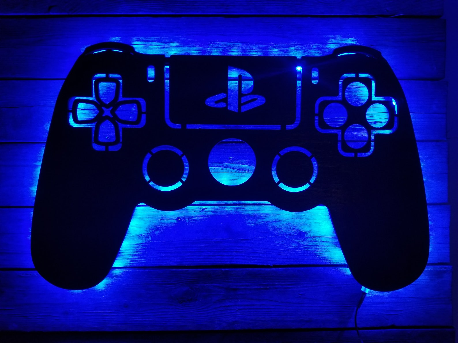 XXL Sized Playstation 4 Game Controller Backlit Sign Wall - Etsy