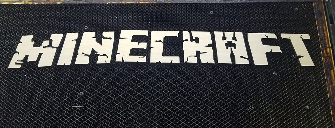 Minecraft Inspired Lettering. Wall Art Mine Craft Video Game - Etsy