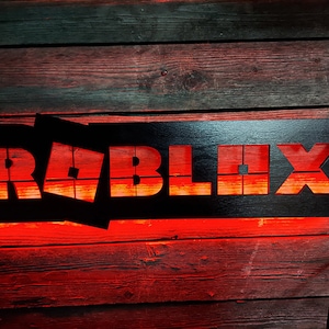 Roblox Gaming LED Sign, Video Game Art, Game Room Décor, Mancave, Kids ...