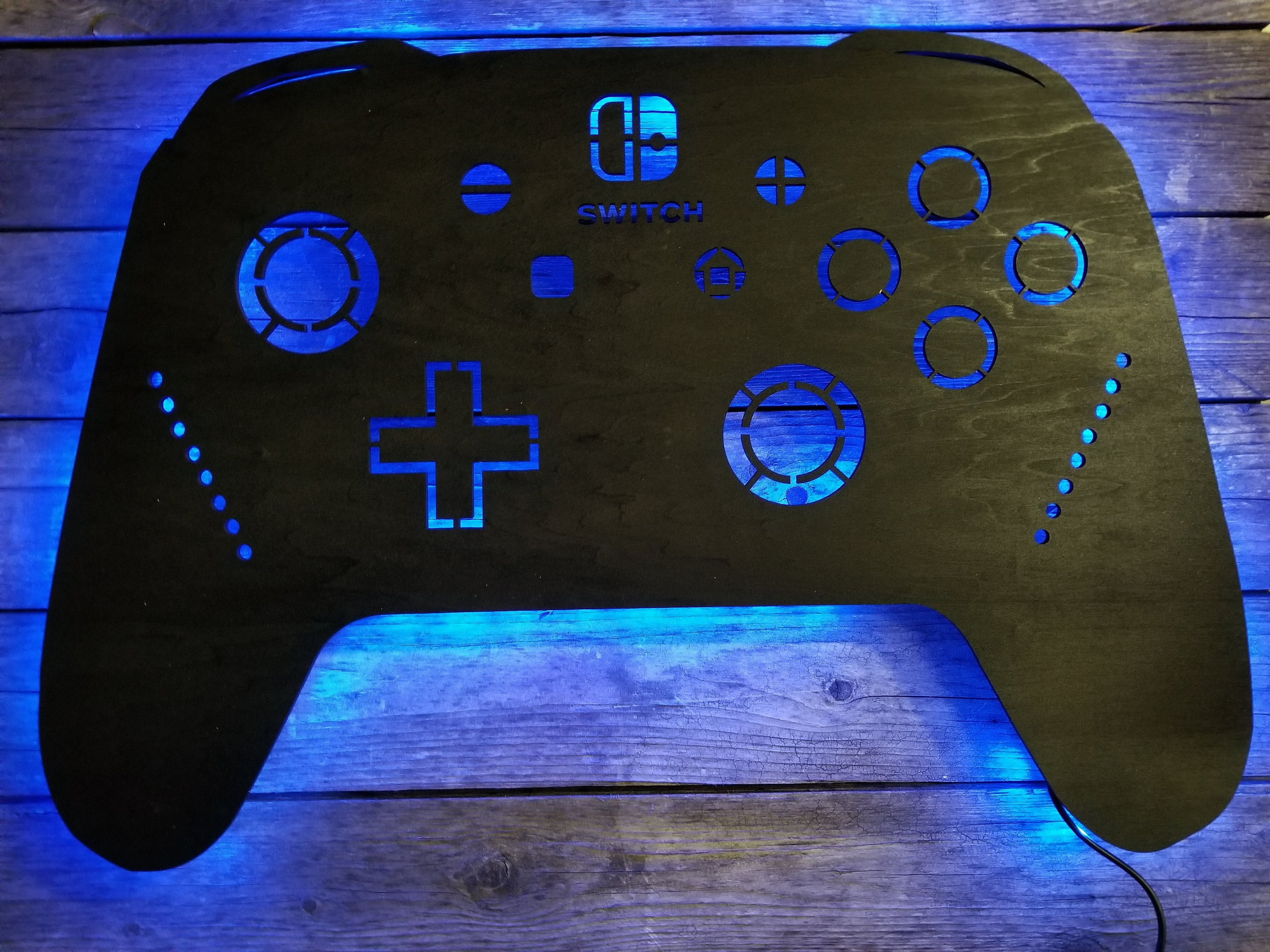 Nintendo Switch Pro Game Controller Back Lit Sign Game Room - Etsy