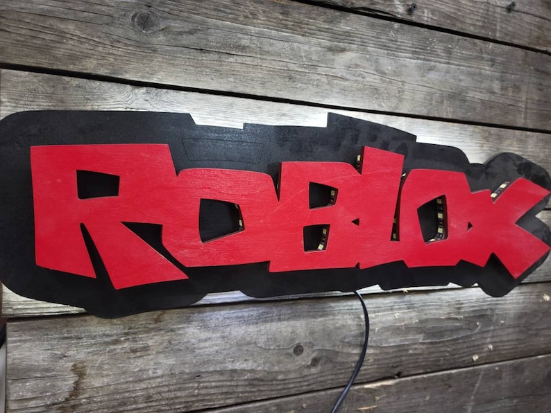 Roblox 2 Gaming LED Sign Video Game Art Game Room Décor - Etsy