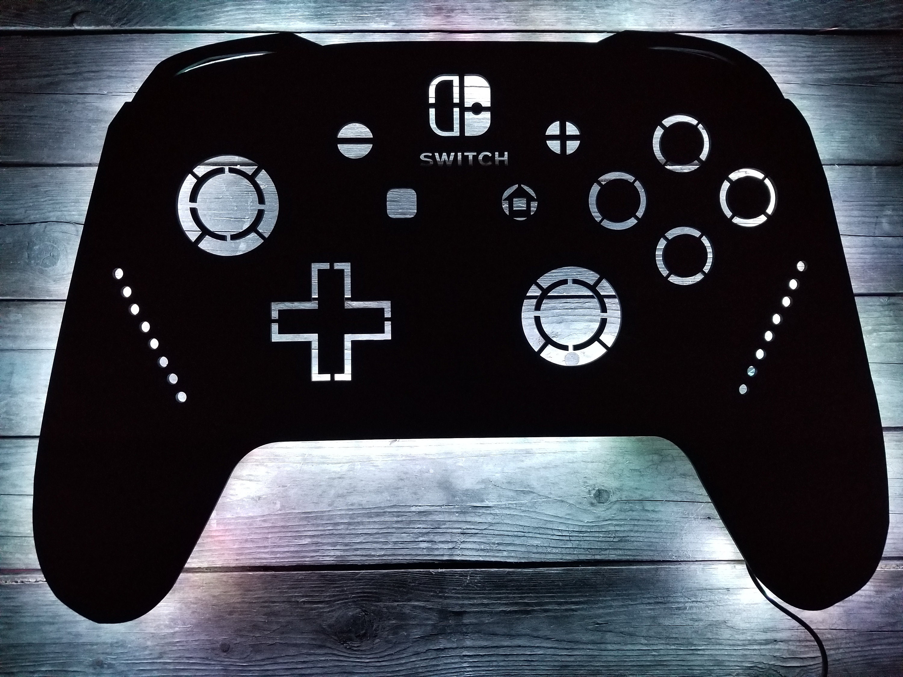 Nintendo Switch Pro Game Controller Back Lit Sign Game Room - Etsy
