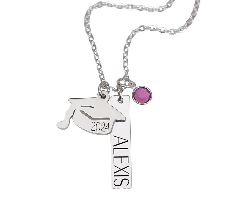Custom Graduation Necklace for Graduate, Graduation Gift, School Grad ...