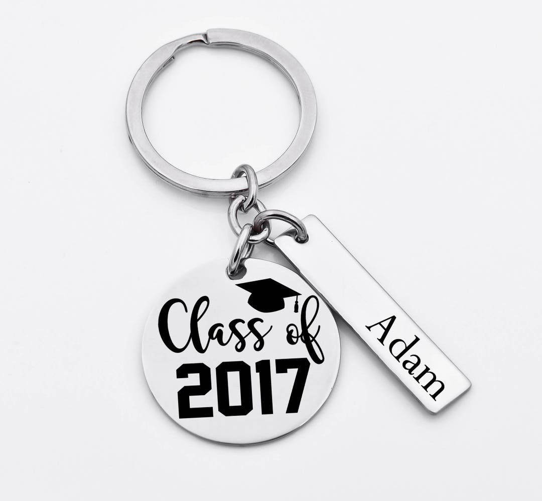 Graduation Inspired Key Chain, Stainless Steel Key Chain, Personalized ...