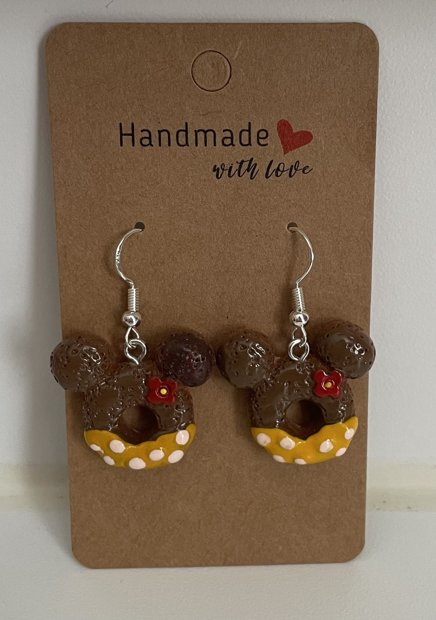 Donut Mouse Hook Dangle Earring Yummy Food Earring - Etsy
