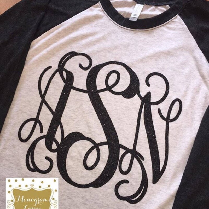 Monogram Tee - Etsy