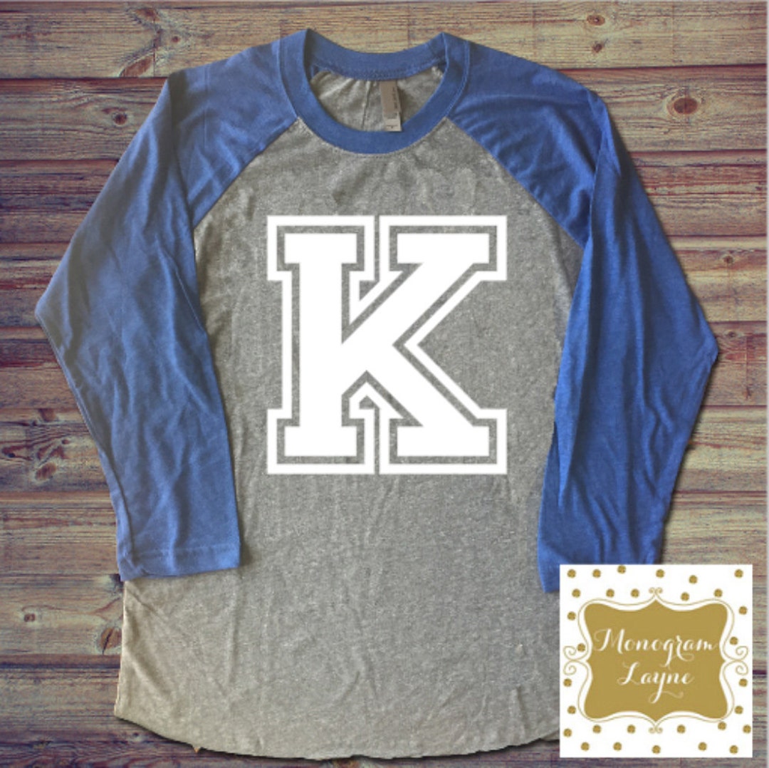 Kentucky Shirt - Kentucky K Shirt - Kentucky K Raglan - Raglan Tee - K ...