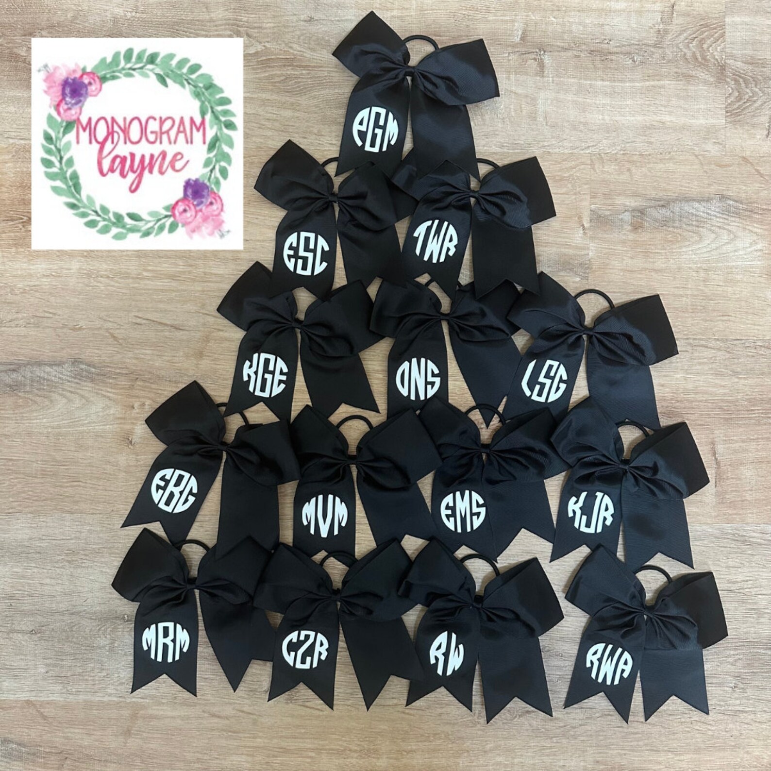 Monogram Hair Bow - Monogram Cheer Bow - Monogram Bow - Monogram Large ...