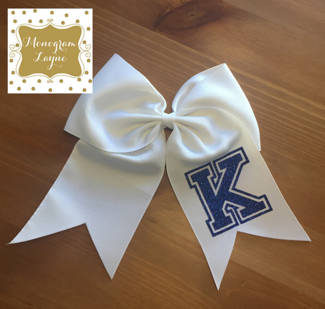 Kentucky Hair Bow Kentucky Cheer Bow K Bow Hair Bow - Etsy