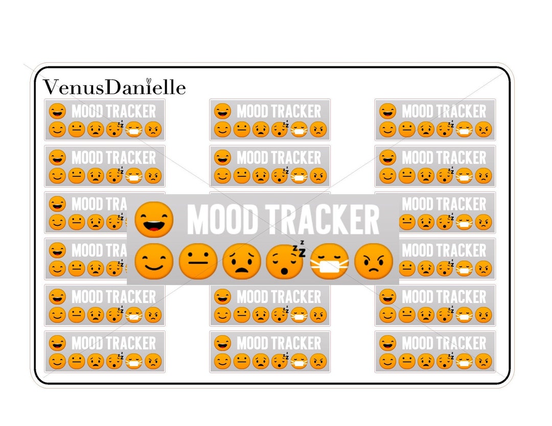 Mood Tracker Planner Stickers Functional Mood Tracking Stickers - Daily ...