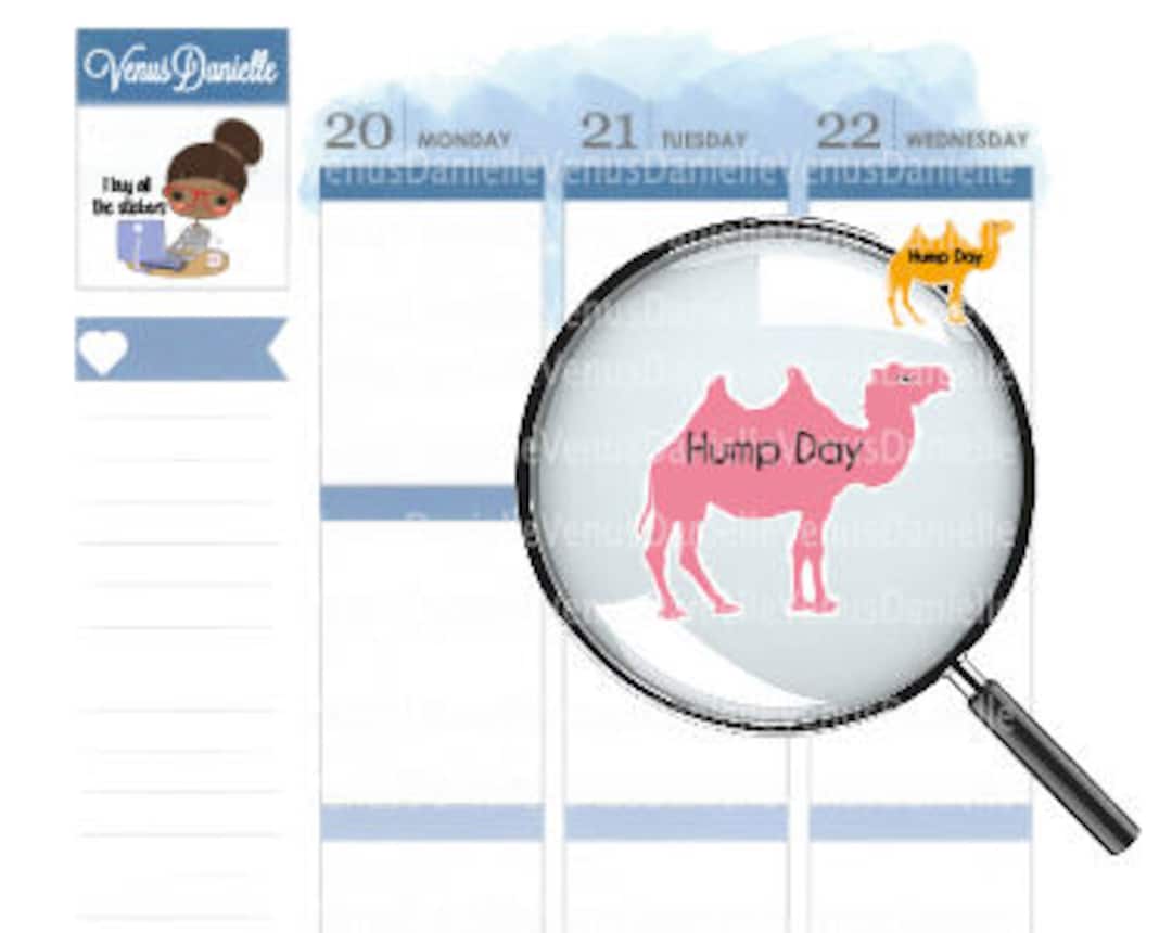 Hump Day Stickers, Wednesday Stickers, Long Week Stickers, Camel ...