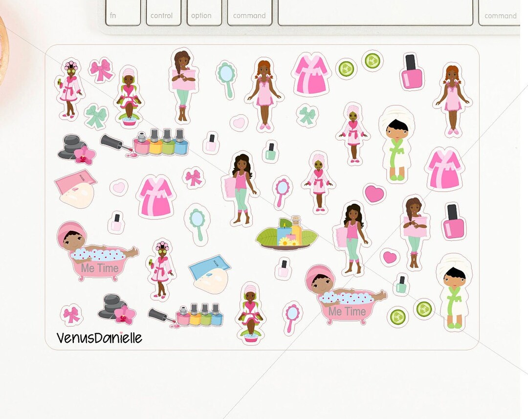 Self Care Planner Stickers, Spa Day Stickers, Self Care Stickers, Me ...