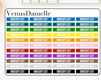Grocery List Headers - Etsy