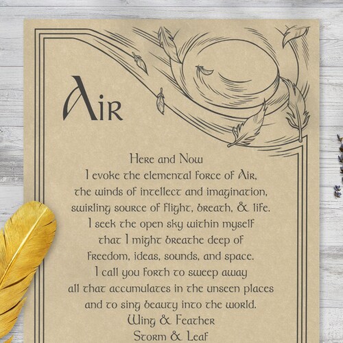 Spirit Evocation Parchment Poster 8.5 X 11 - Etsy