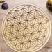 Flower of Life Altar Tile on Birch Wood 10 Inches - Etsy