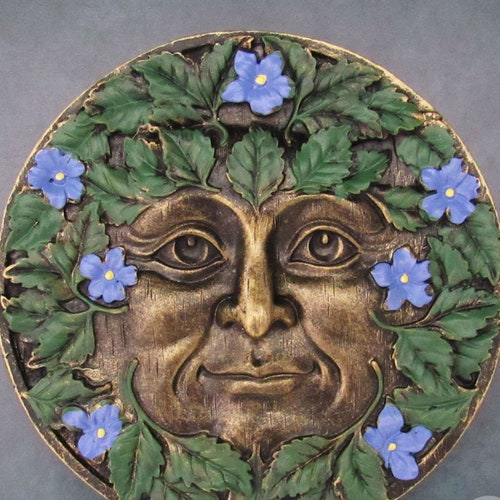 Green Man Seasonal Plaque spring - Etsy