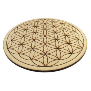 Flower of Life Altar Tile on Birch Wood 10 Inches - Etsy