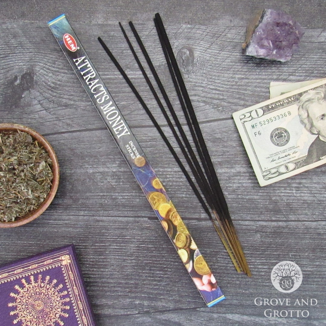 HEM Attracts Money Incense 8 Sticks - Etsy