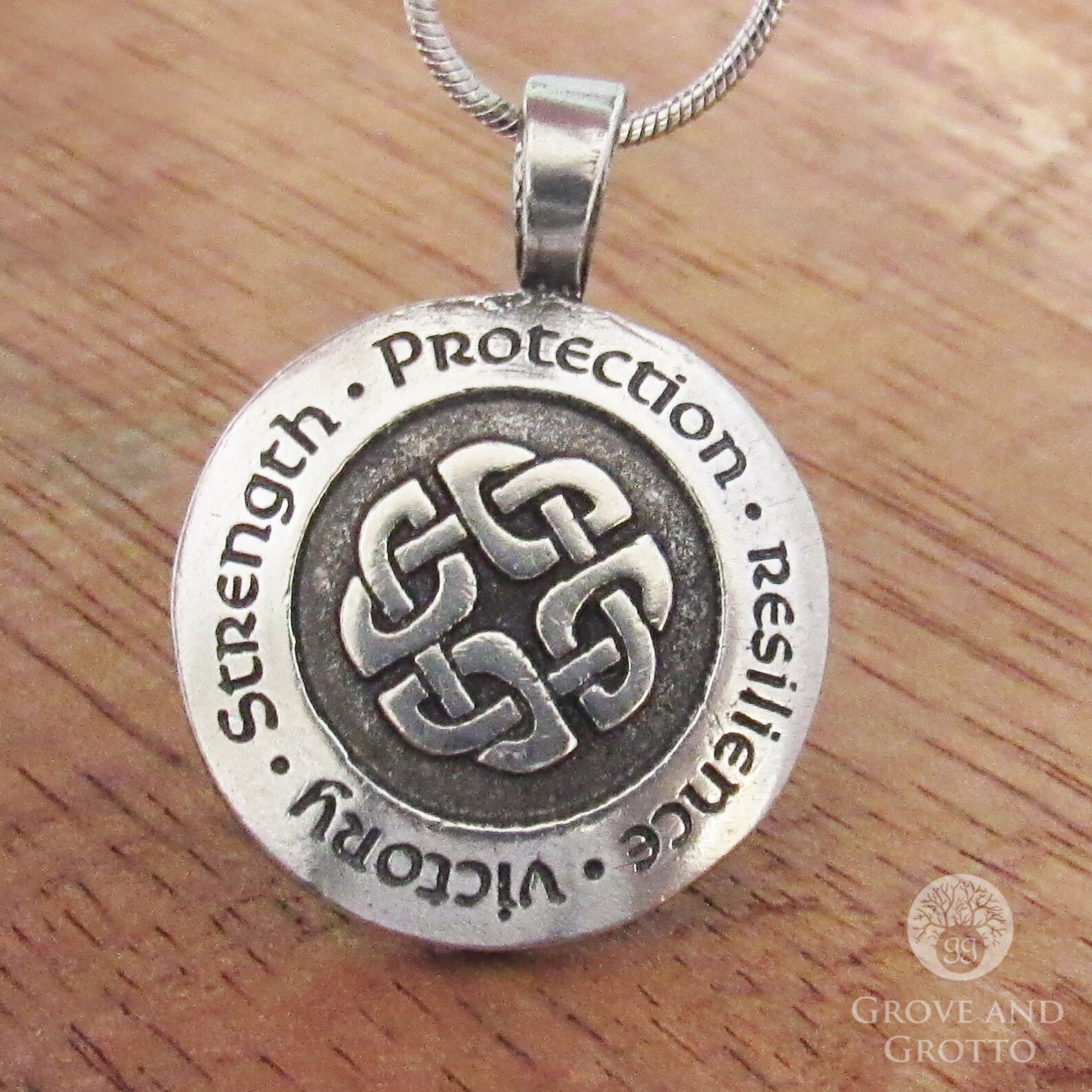 Resilience Bindrune Pewter Pendant - Etsy