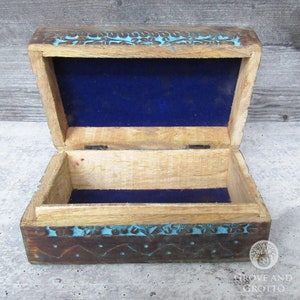 Blue Pentagram Wood Box - Etsy
