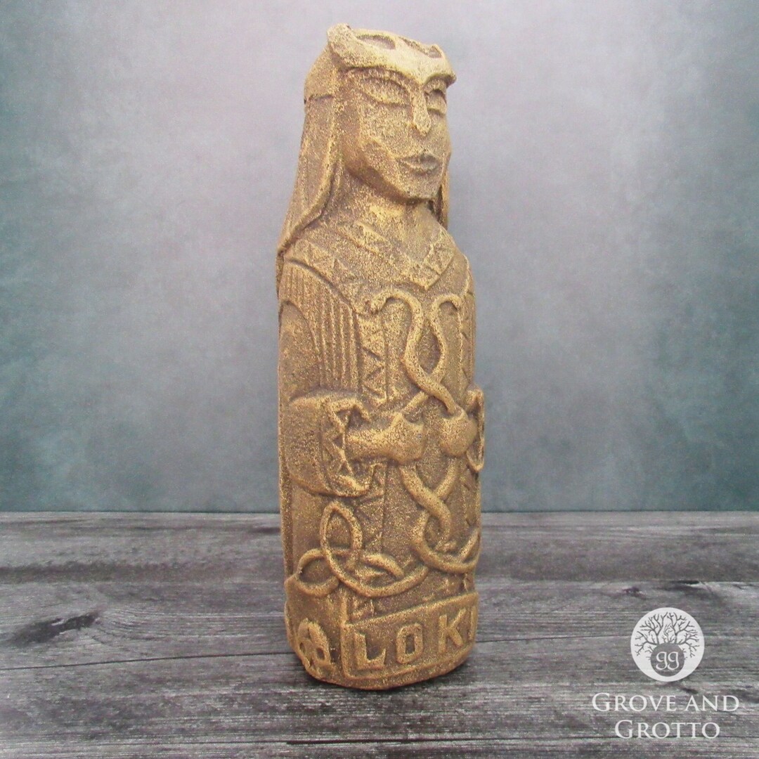 Loki Stone Statue 10 Inches - Etsy