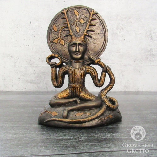 Cernunnos Statue Green Man Horned God Pan Herne the Hunter - Etsy
