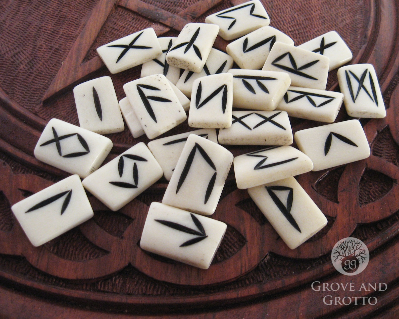 White Bone Rune Set | Etsy