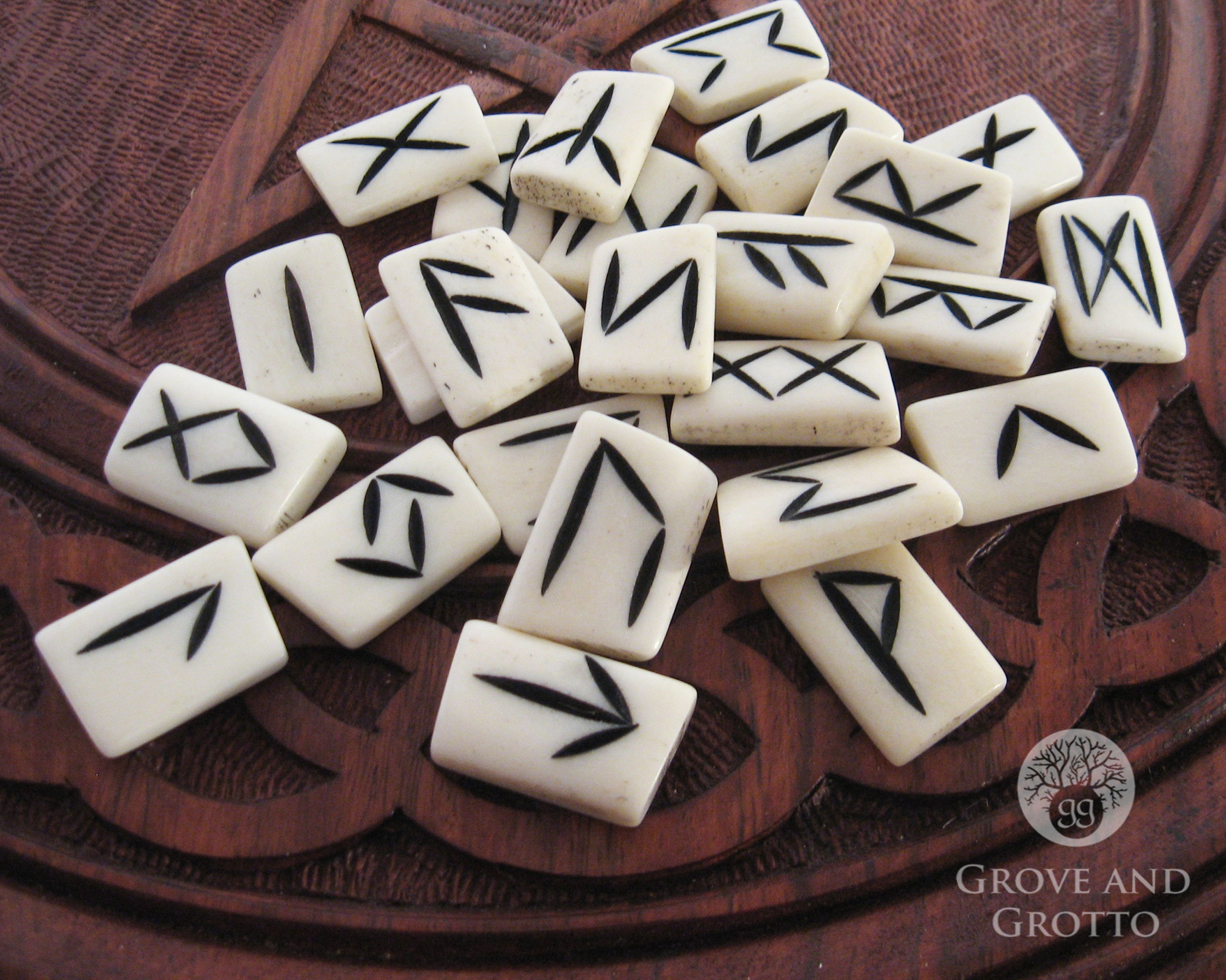 White Bone Rune Set - Etsy