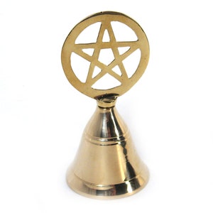 Pentagram Brass Altar Bell - Etsy
