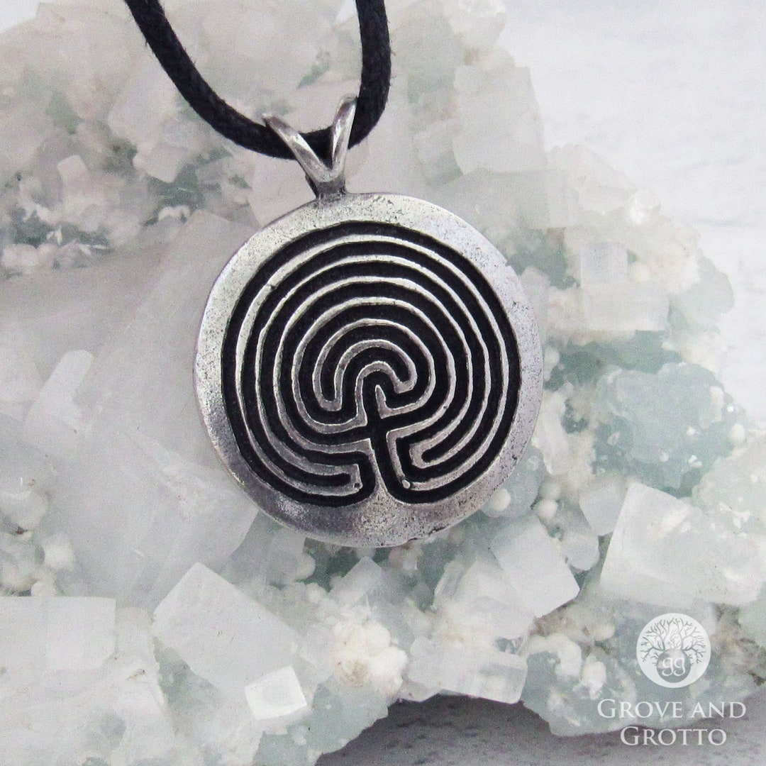 Labyrinth Protection Pendant - Etsy
