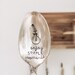 Stamped Silver Spoon, Love Poem, Gift for Him, Gift for Her, Stamped ...