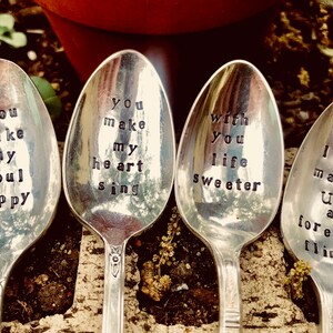 Spoon Poetry Series - Wedding Gift - Shower Gift - Coffee Spoons - Love ...