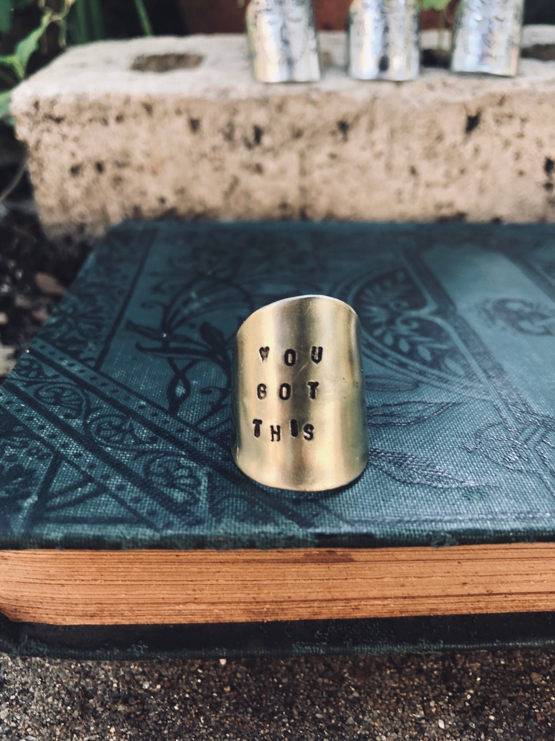 You Got This - Spoon Jewelry - Mantra Ring - Stamped Ring - Adjustable ...